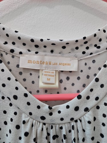 Monteau Los Angeles - Anthropologie Ladies top Size M Polka Dot | eBay