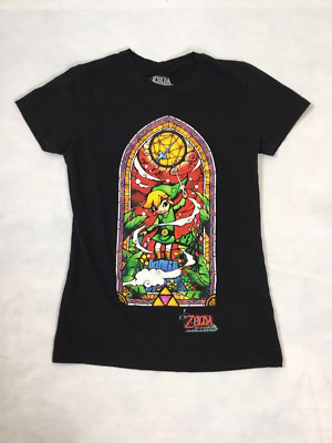 Legend of Zelda The Wind Waker Stainglass Kids T- Shirt Size M | eBay
