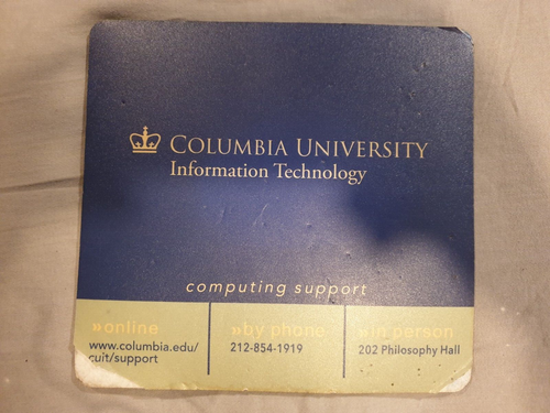 Columbia University Information Technology Computing Support Mousepad ...