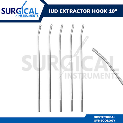 5 IUD Extractor Hooks OB/Gynecology Instruments 10" German Grade | eBay