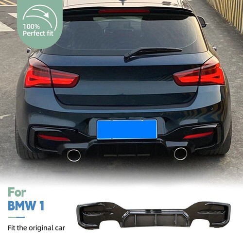 For 2015-2020 BMW 1-Series F20 LCI Rear Bumper Lip Diffuser Splitter ...