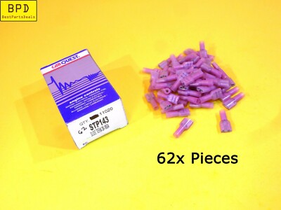 62x Red Female slide terminal Fully insulated 22-18 ga. 1/4" CARQUEST ...