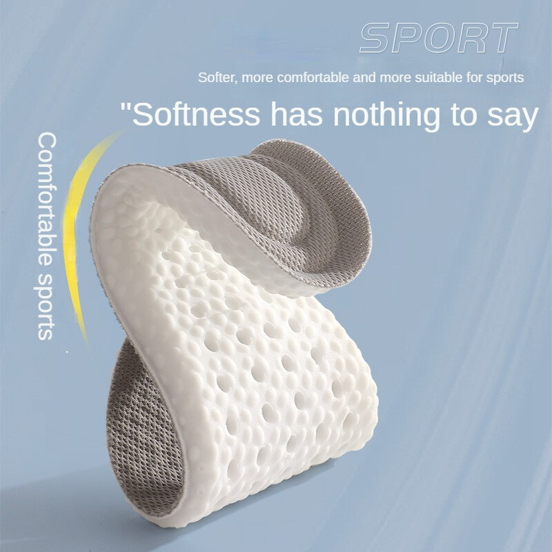 Memory Foam Insoles Inner Sole Air Cushion Foot Shoe Pads Height ...