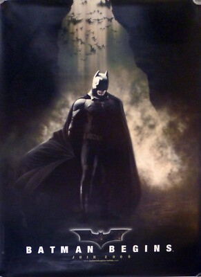 BATMAN BEGINS / DC COMICS/ JOKER - ORIGINAL LARGE ADVANCE MOVIE POSTER ...