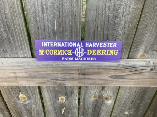 International Harvester IHC McCormick Deering Farm Machines Tin Sign | eBay