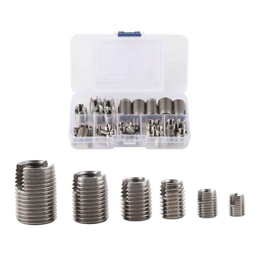 50Pcs Stainless Steel Inner Thread Self Tapping Thread Inserts Set ...