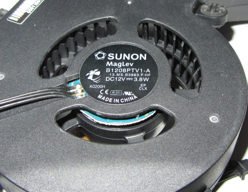 Apple Computer Cooling Fan - Sunon Maglev Blower Case 12V 3.8W iMac ...