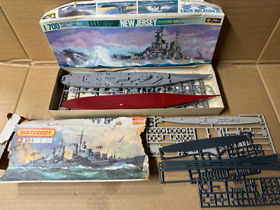 Vintage MODEL SHIP JUNKYARD PARTS LOT plastic model kit parts lot (#23 ...