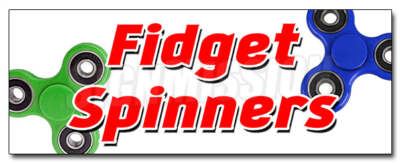 FIDGET SPINNER DECAL sticker tri-spinner edc toy stress fydget adhd ...