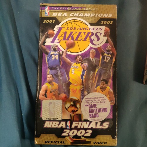 NEW Los Angeles Lakers Champions 2002 NBA Finals VHS Cassette Kobe ...