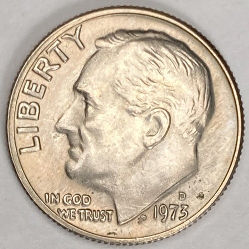 1973 D Choice BU Full Split Bands Roosevelt Dime US Coin D74 | eBay