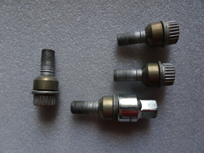 PORSCHE 991 997 996 987 986 USED WHEEL BOLTS WHEEL LOCK 4 BOLTS & 1LOOK ...
