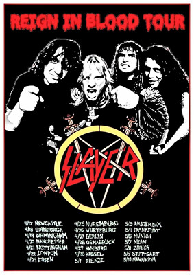 Slayer Concert Poster 12"x18" FREE SHIPPING | eBay