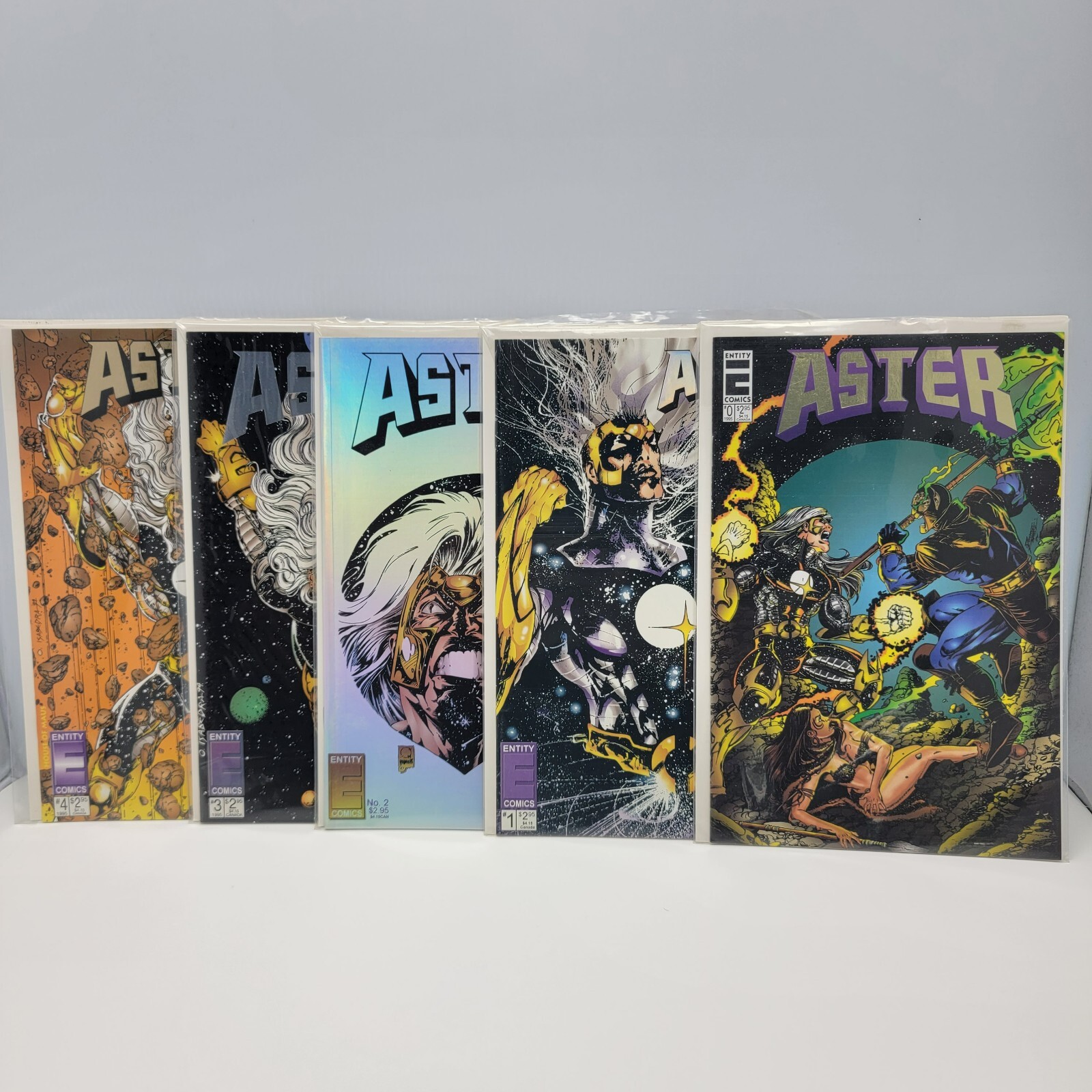Aster Comic Book Entity Comics Issues 0-4 Lot of 5 1995 #0 #1 #2 #3 #4 ...
