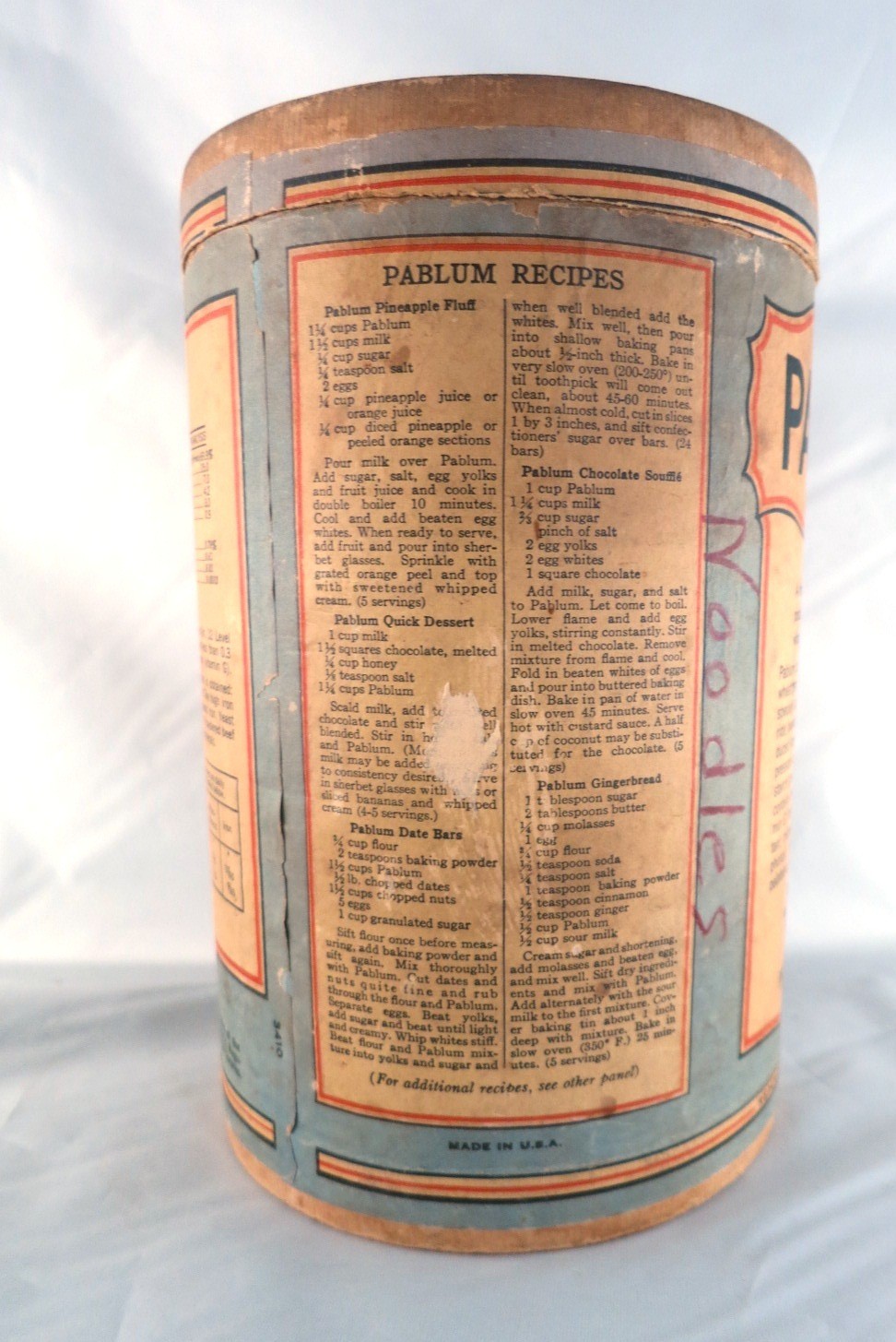 Antique vtg 1930s Mead's Pablum Oats | eBay