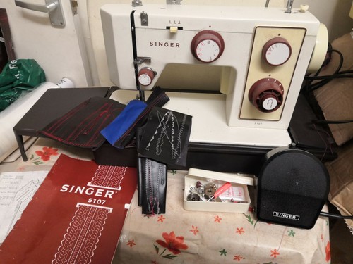 Singer 5107 Embroidery ZIGZAD LEATHER AND FABRIC SEMI INDUSTRIAL HEAVY ...