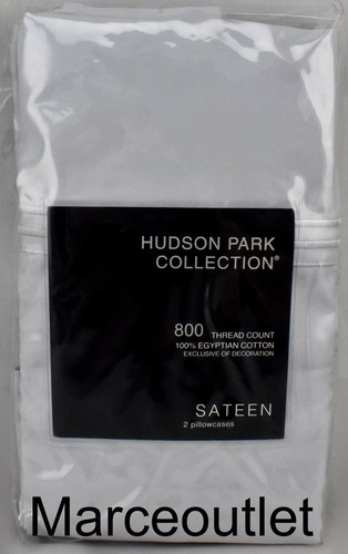 Hudson Park 800 Thread Count Egyptian Cotton STANDARD Pillowcases Cloud ...