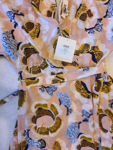 Diane Von Furstenberg Silk Eloise Wax Cloth Floral Small NWT WRAP DRESS ...