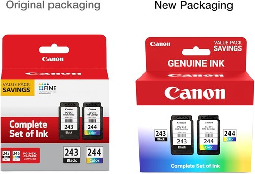 NEW! Genuine Canon PG-243 CL-244 Ink Cartridges for MG2522 4520 3320 ...