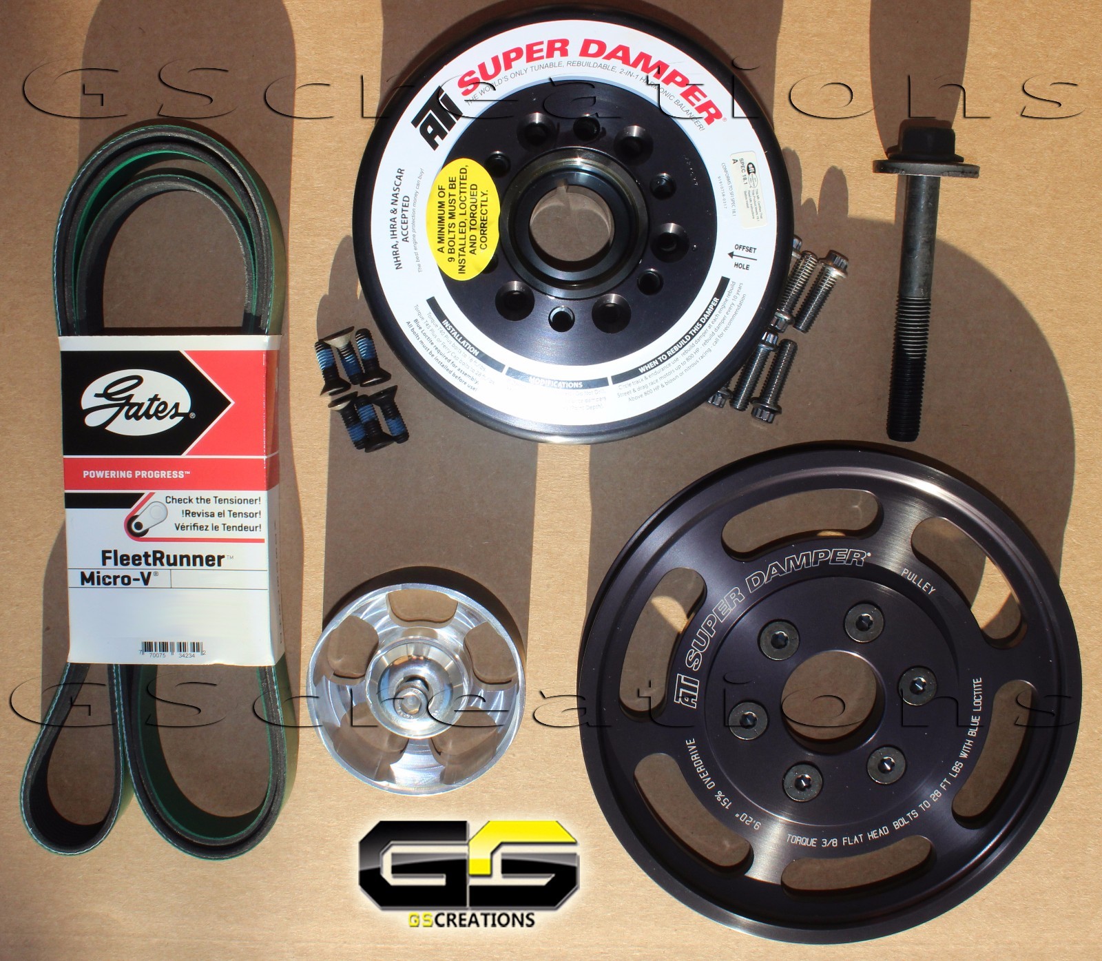 2015-2019 C7 Z06 Corvette LT4 Balancer and Lower Supercharger Pulley ...