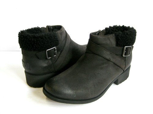 UGG BENSON WOME ANKEL BOOTS LEATHER BLACK US 9 /UK 7 /EU 40 | eBay