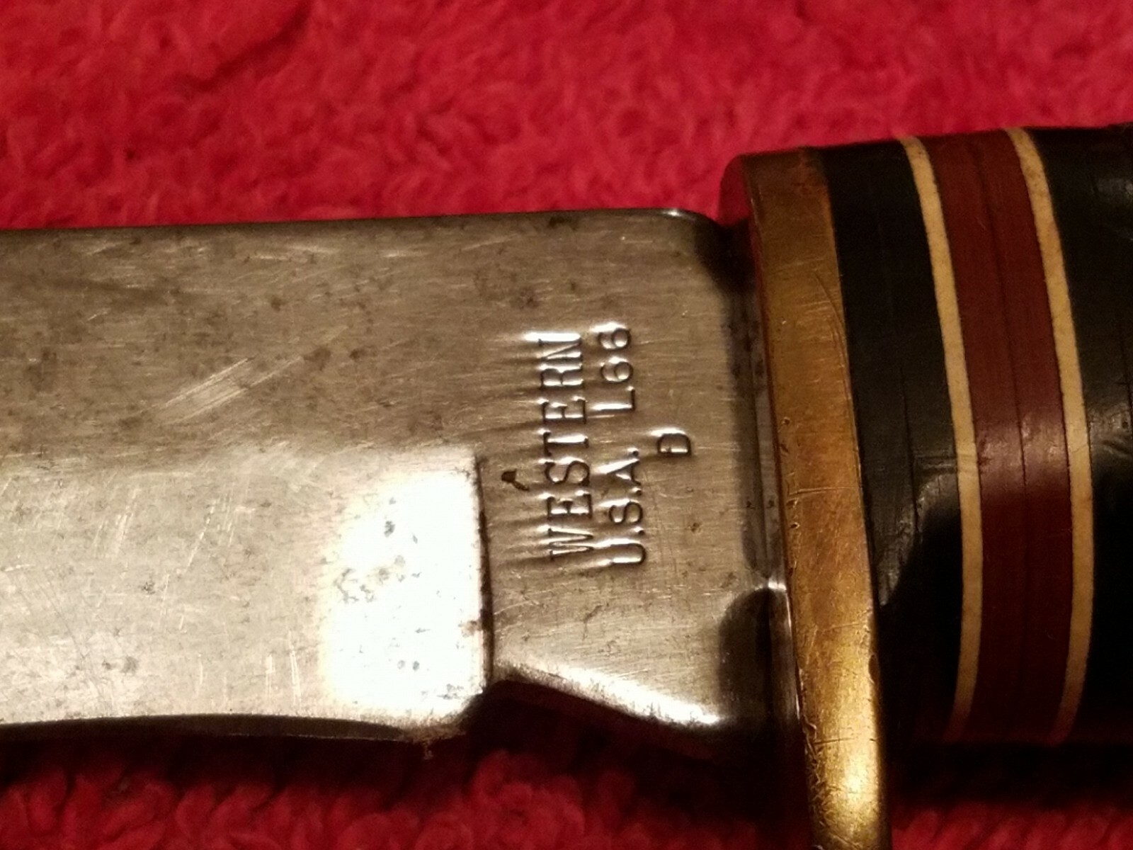 WESTERN USA L66 4 1/2" FIXED BLADE KNIFE WITH SHEATH VTG | eBay