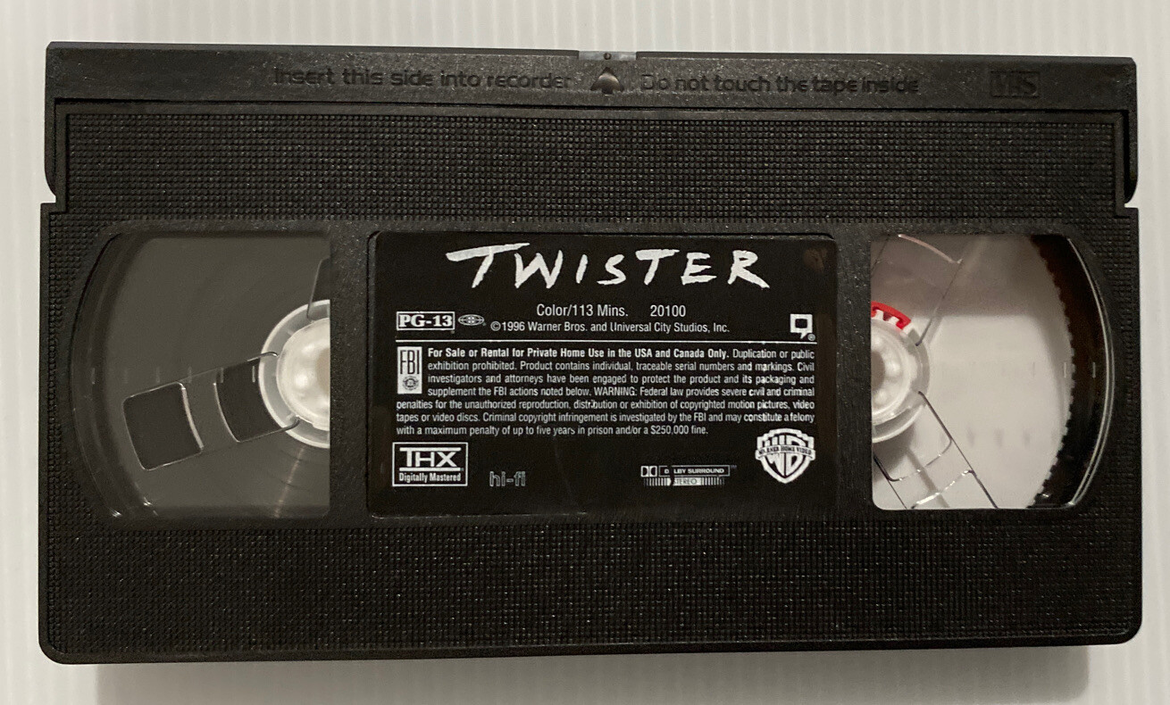 Twister VHS Video Tape Movie 85392010035| eBay