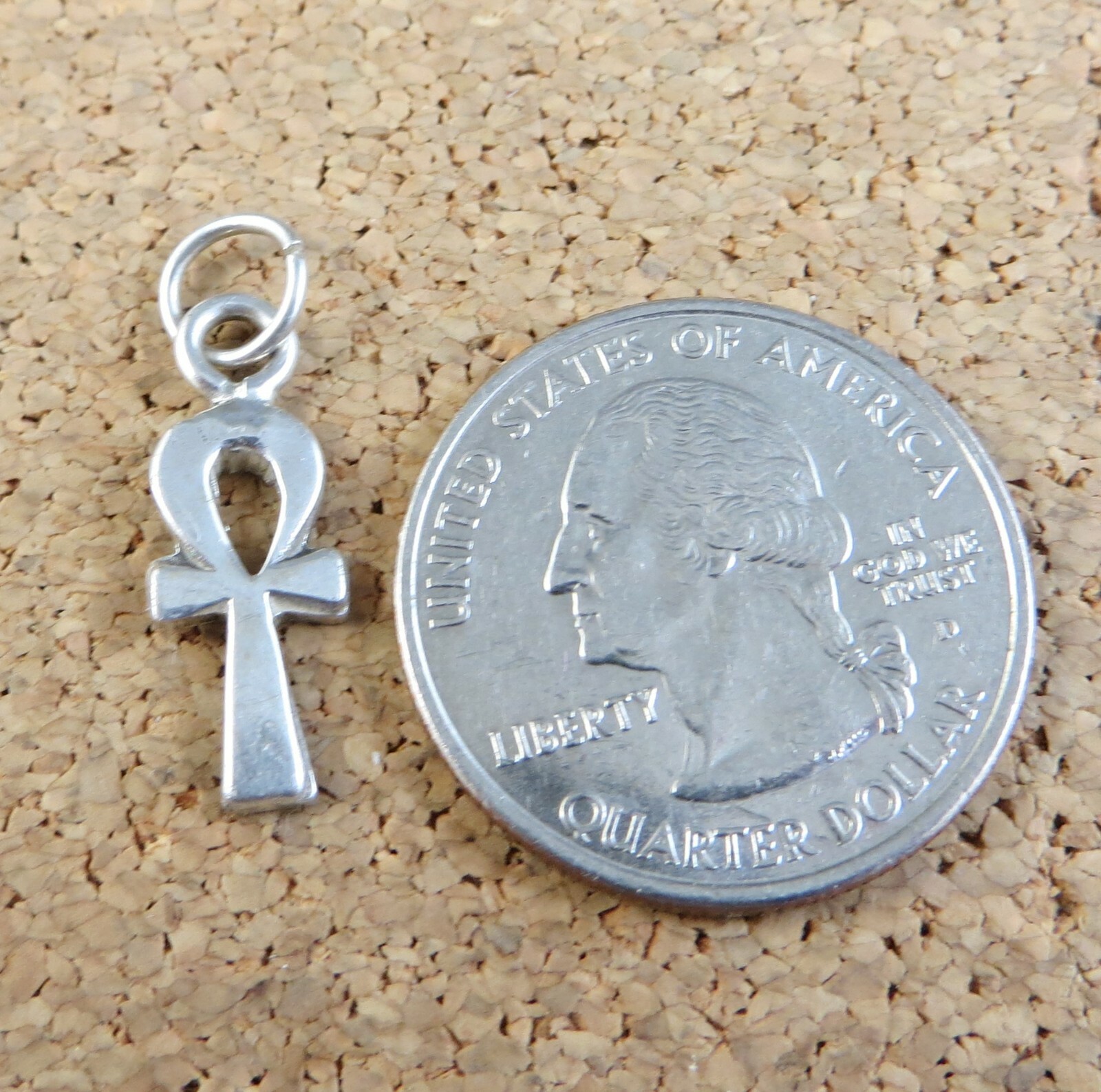Plain Ankh Egyptian Symbol of Life Cross Sterling Sil… - Gem
