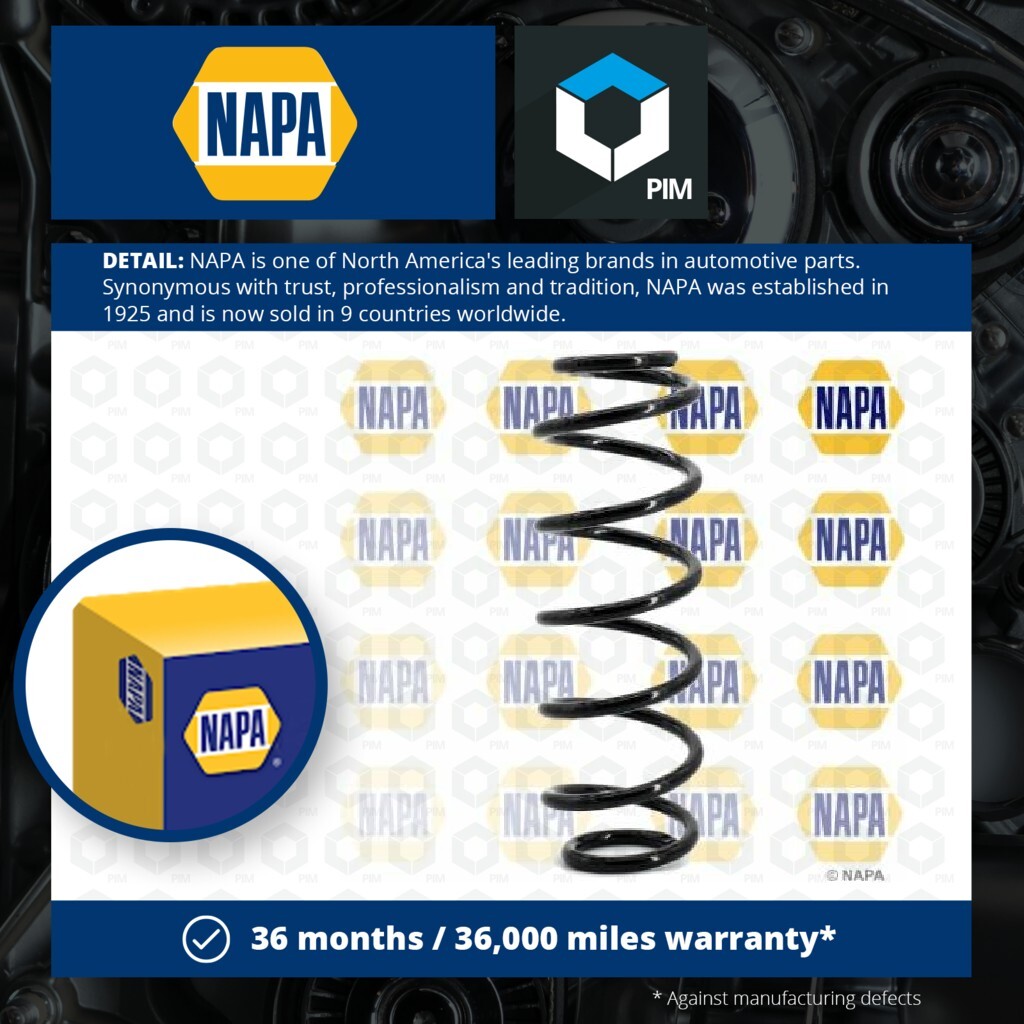 Coil Spring fits CITROEN DS3 THP, VTi 1.2 Rear 13 to 15 Suspension NAPA ...