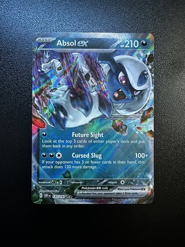 Pokémon TCG Absol ex SV03: Obsidian Flames 135/197 Holo Double Rare NM ...