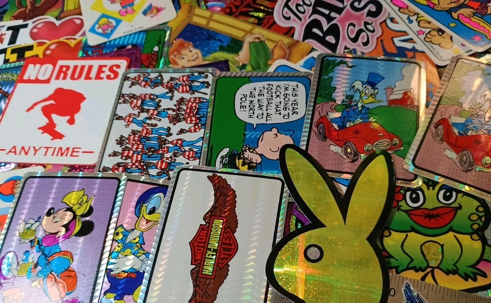 Vintage Stickers Lot Random Mix Prism Vending Machine Sticker Surprise ...