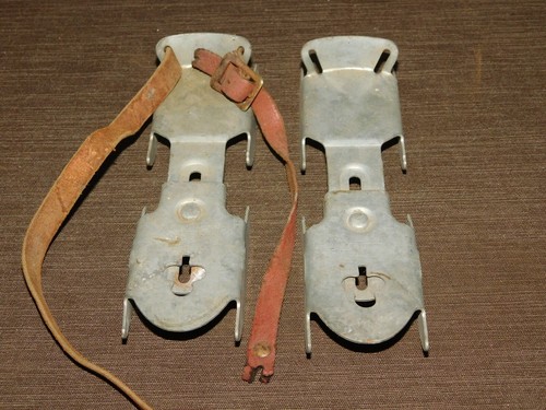VINTAGE OLD METAL ICE SKATES | eBay