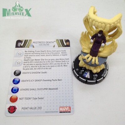 Heroclix Galactic Guardians set Mistress Death (skull) #044 Super Rare ...