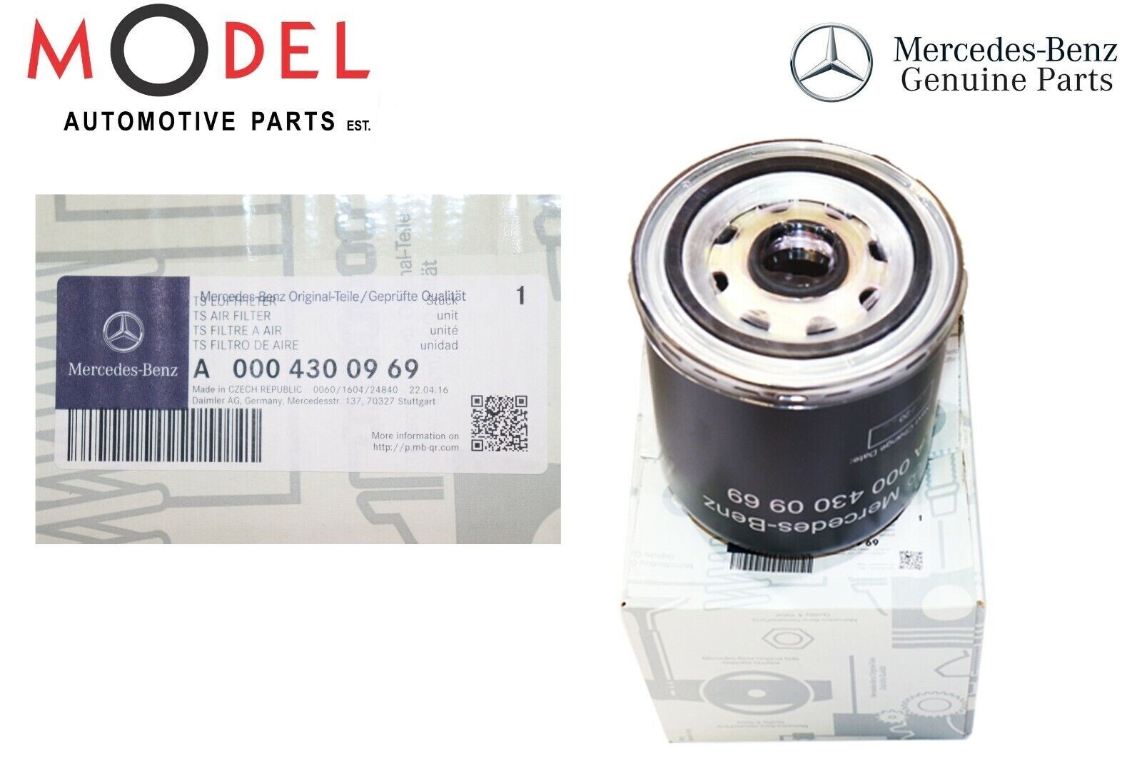 MERCEDES-BENZ A0004300969 - Air filter cross reference