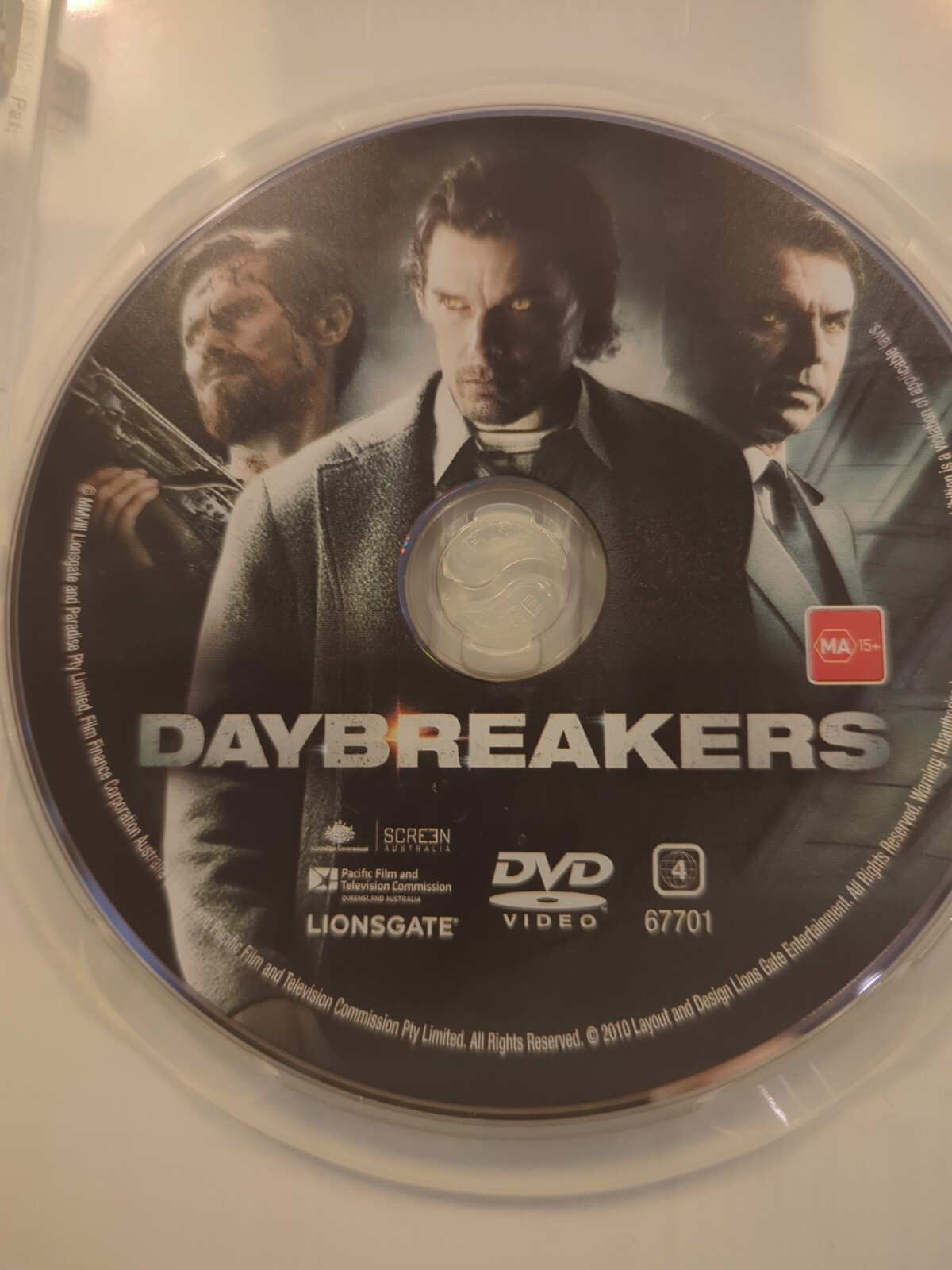 Daybreakers (DVD, 2009) Ethan Hawke Willem Dafoe Sam Neill Region 4 ...