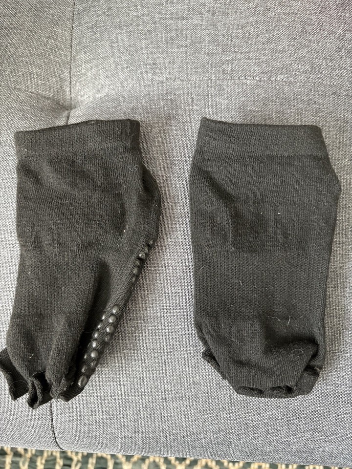 Gaiam Toeless Yoga Socks All Grip No Slip One Size Fits Most 1 pair | eBay