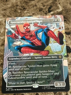 SPECTACULAR SPIDER-MAN Magic MTG Spiderman Borderless | eBay
