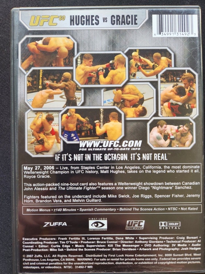 UFC 60 - Hughes vs Gracie (DVD, 2007) 634991314923 | eBay