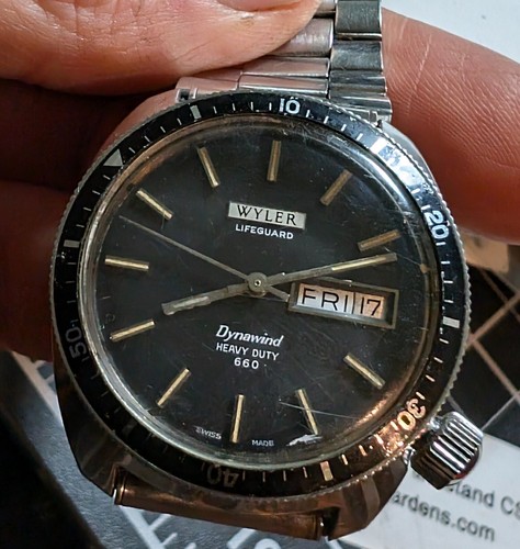 Wyler Automatic Stainless Steel Divers Watch 660 Feet Heavy Duty w box ...