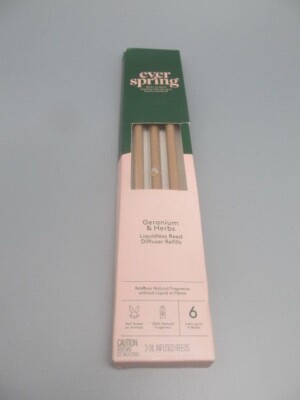 Ever spring Liquidless Reed Diffuser Refill Geranium & Herbs 3-pack | eBay