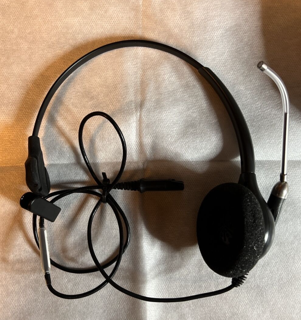 Plantronics Supraplus HW261 Dual Channel Wired Headset FREE spare voice ...