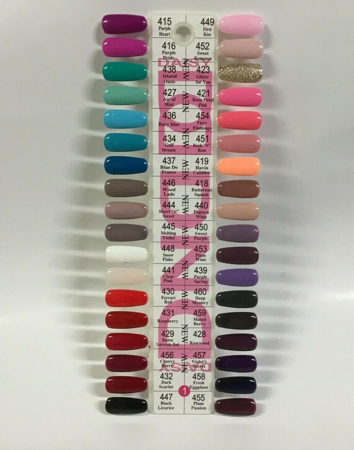 DC&DND Daisy Color Chart Gel Polish Color Sample Chart Palette Display ...