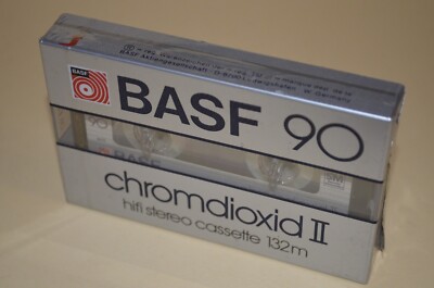 1x BASF 90 Chromdioxid II / IEC II / Position High / Tape / New Sealed ...