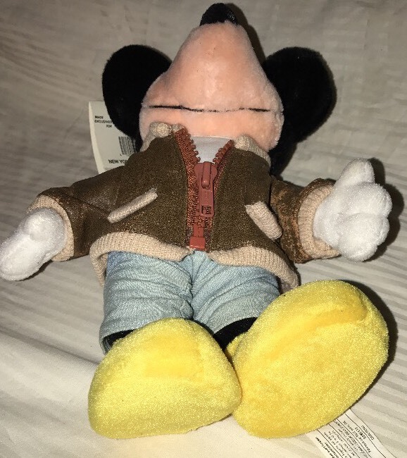 Vintage Mickey Mouse Disney Store New York Cabby 11" Mickey Plush Doll ...