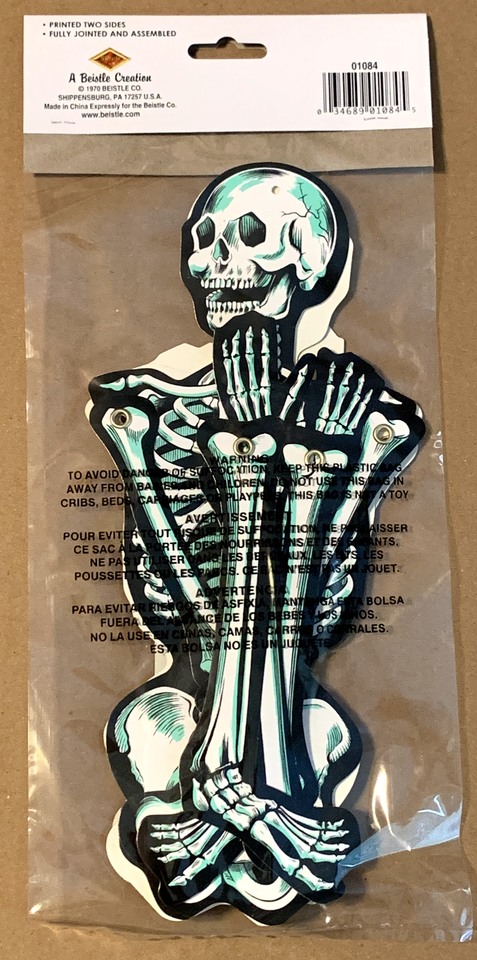 Beistle Vintage Retro 22" Jointed Skeleton Cutouts 2CT NIP | eBay