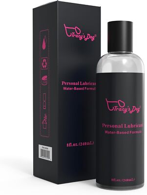 Tracy's Dog Water Based Lube,Lubricant for Women, Men and Couples 8 oz ...