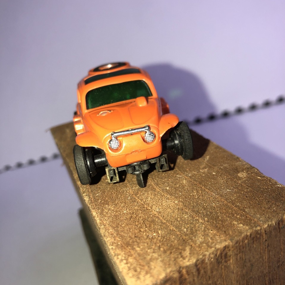 Vintage 1970s Aurora AFX HO Magnatraction Orange Volkswagen VW Baja Bug ...