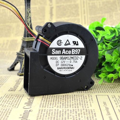 San Ace B97 9BAM12MCD2-2 9 CM DC 12V 0.75A 4 Pin Turbo Cooling Fan # | eBay