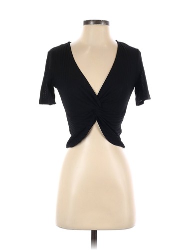 Zara Women Black Short Sleeve Top S | eBay