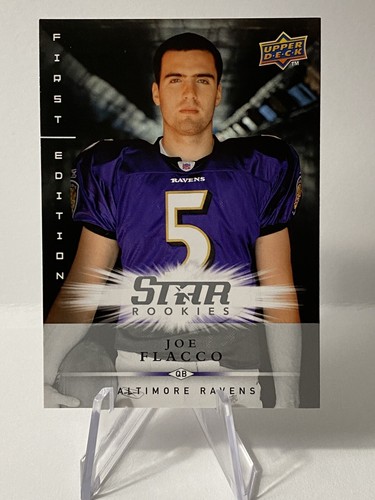 2008 Upper Deck Joe Flacco Rookie Card #170 First Edition Star rookie ...